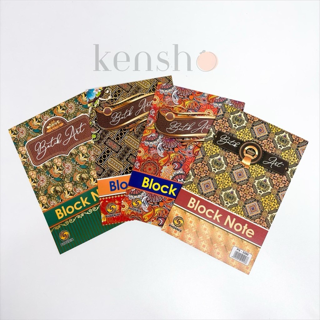 Kensho 12 Pcs A5 Size Batik Note Block Books / Seminar Notebooks | Shopee Philippines