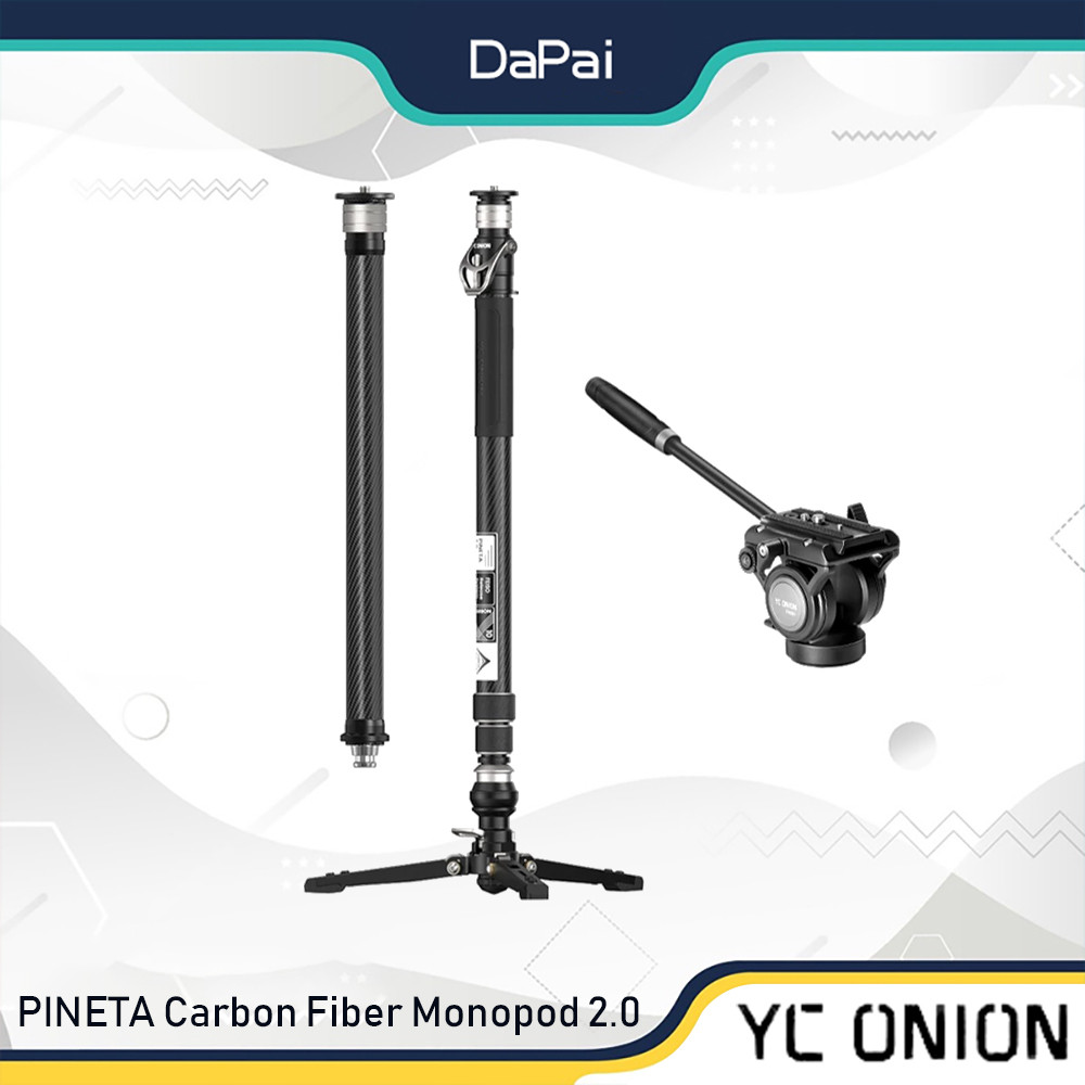 YC ONION PINETA Carbon Fiber Monopod 2.0 One-touch extension portable ...