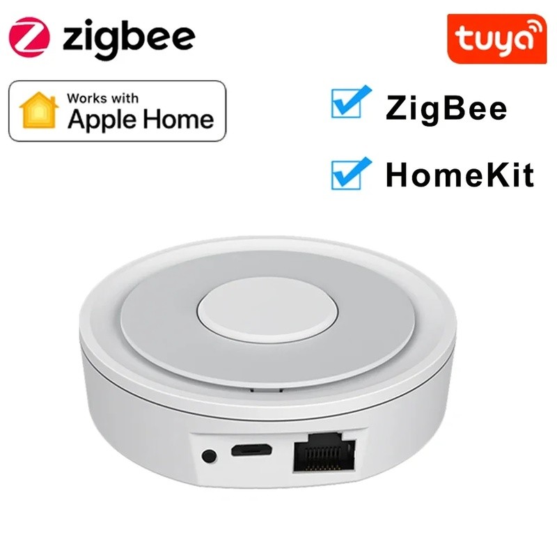 2 in 1 HomeKit Tuya Wire ZigBee Gateway Hub Smart Home Bridge Remote ...