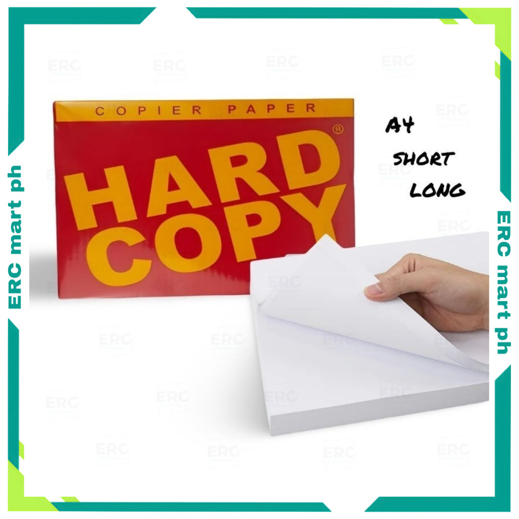 ERC Hard Copy Bond Paper Short A4 Long 70gsm Bright White Copier ...
