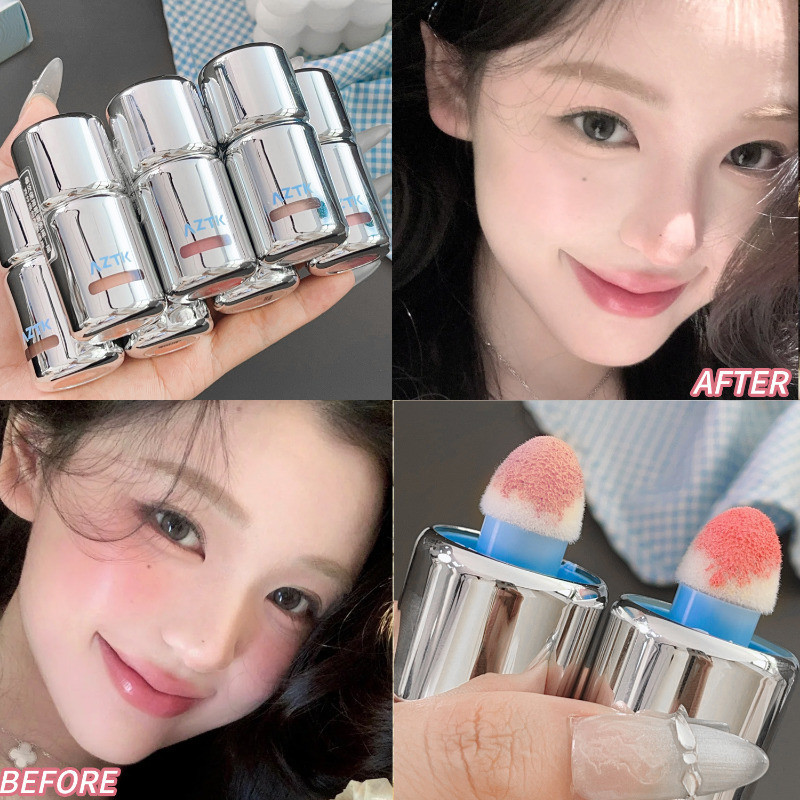 8Colors 3 in 1 Liquid Blush Stick - Low Saturation Blush Cream - Matte ...
