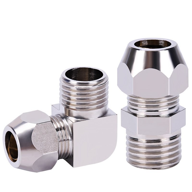 Copper Tube Ferrule with Threaded Straight Connector Terminal9090 ...