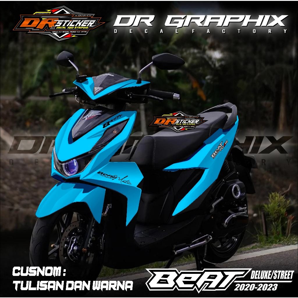 Decal Sticker Honda Beat Deluxe Street 2020 2021 2022 2023 Full body ...