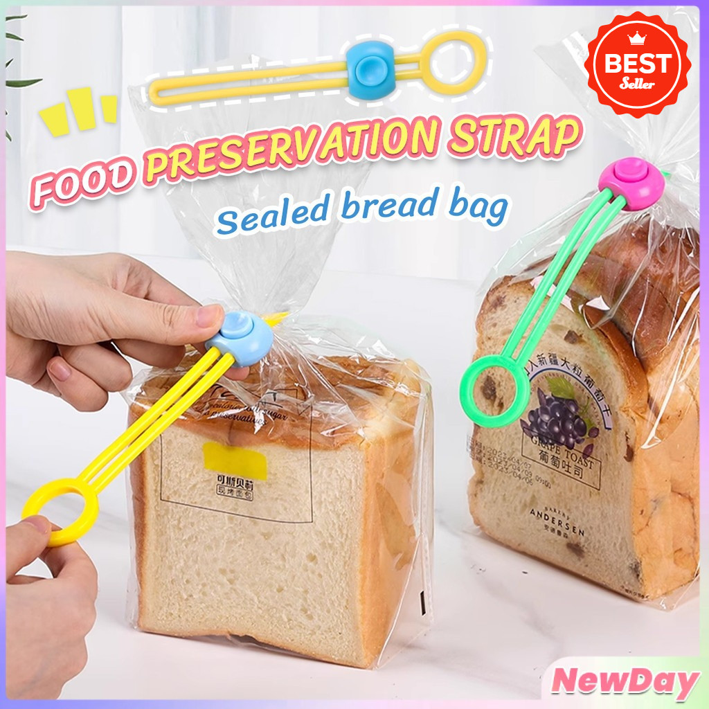 N.D 1/5Pcs Color Sealing Clip Creative Food Preservation Seal Rope ...