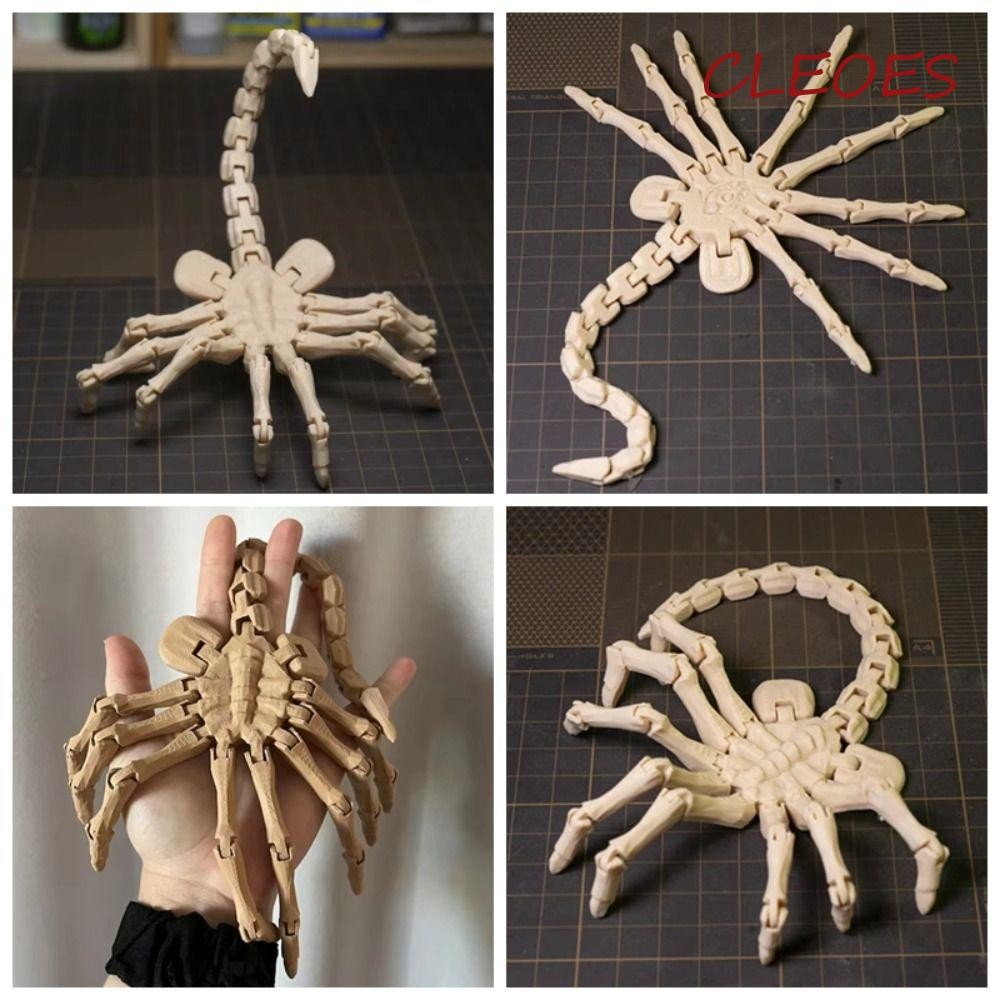 CLEOES Alien Facehugger Model, Fully Articulated Ailen Action Figure ...
