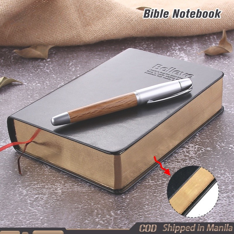 240 Pages Vintage Leather Bible Notebook Thick Paper Classic Travel ...