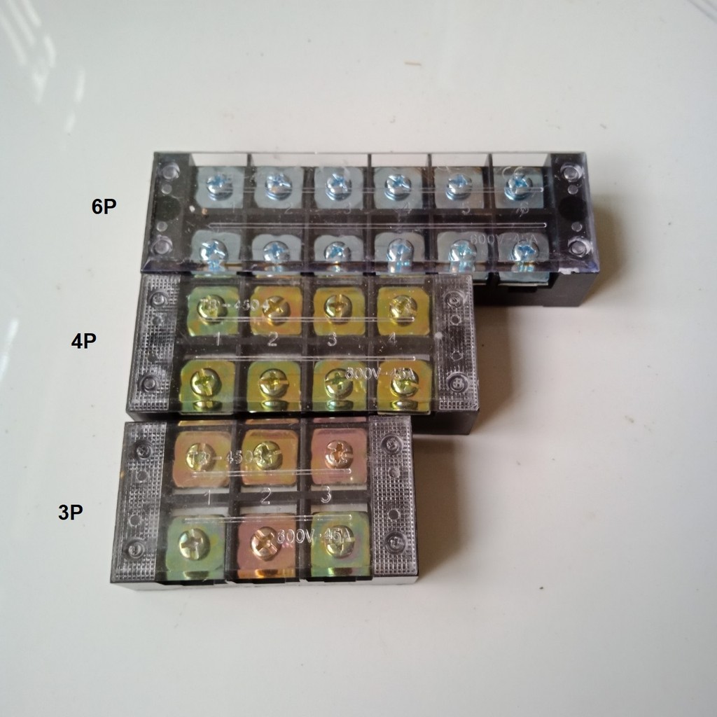 DOMINO, TERMINAL Electrical connector 45A 600V -3P 4P 6P 12P ...