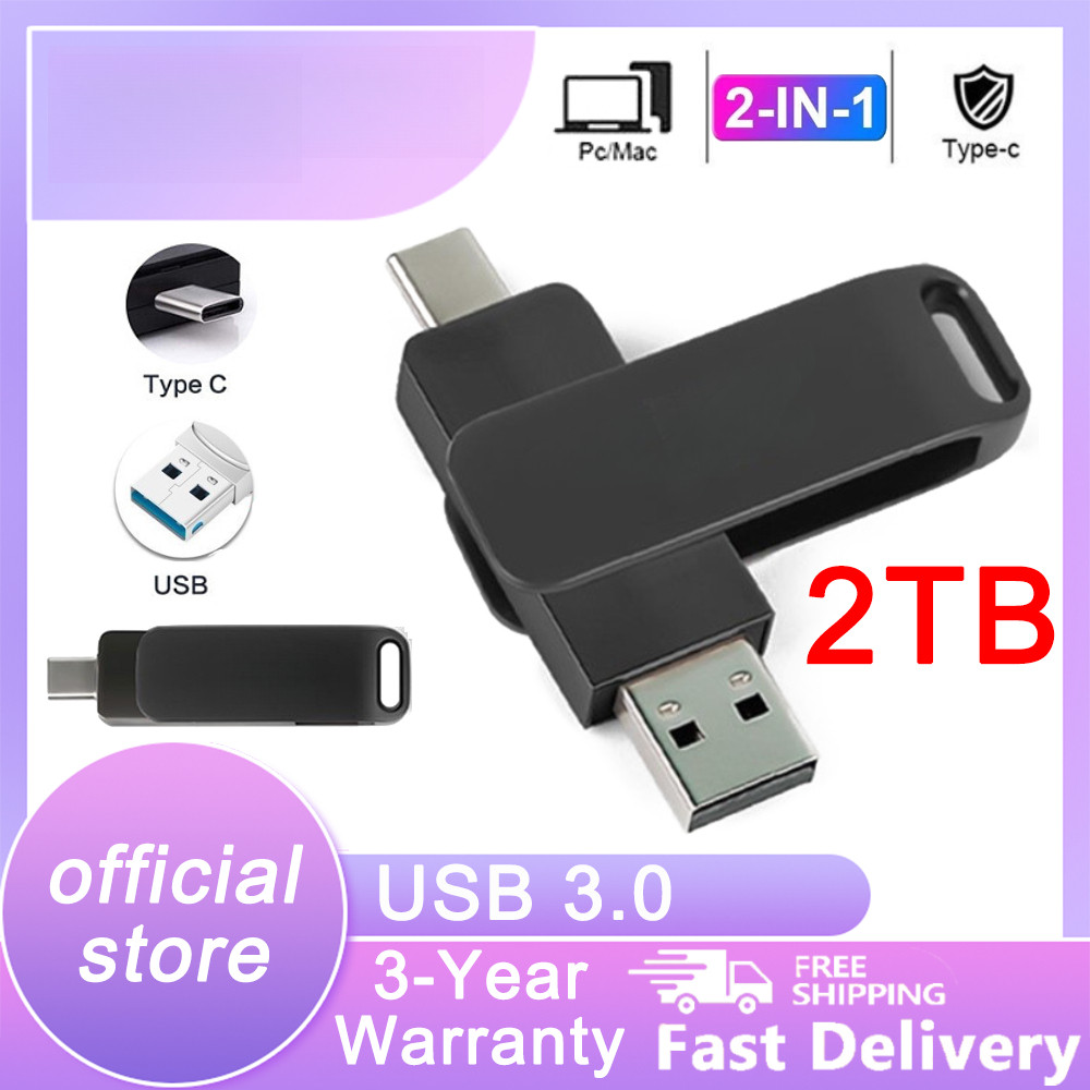 Flash drive original type-c USB3.0 Memory Stick 2TB 1TB 512GB 256GB 360 ...