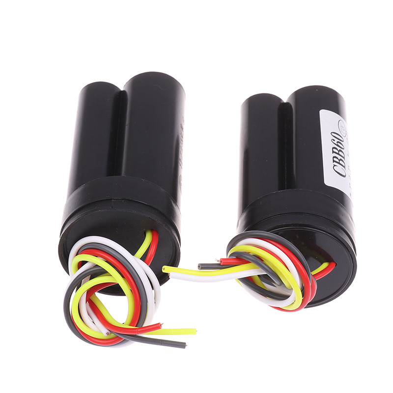 TEGAT CBB60 Double Capacitor 4-Wire Start Capacitor Dual Cylinder Semi ...