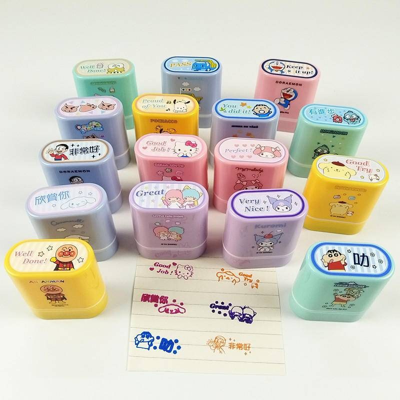 Sanrio Kitty Melody Kuormi Pochacco Hangyodon Twin Star Doraemon Crayon ...