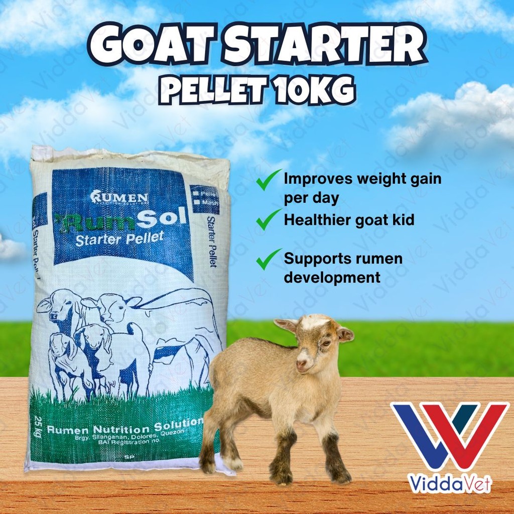 RUMSOL GOAT FEEDLINE GOAT STARTER 10KG Capra Starter Pro Peak Growth Feedd | Shopee Philippines