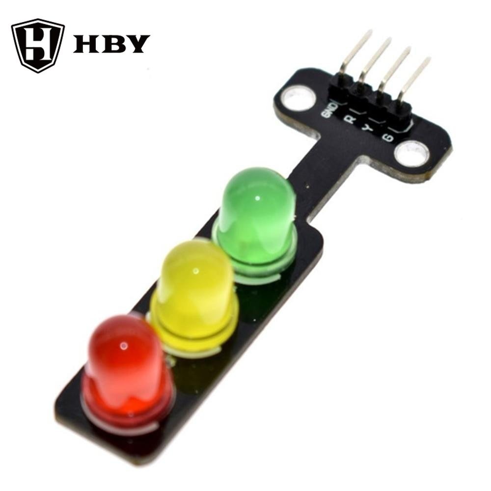 Traffic Light Red Yellow Green 5mm LED Display Module for Arduino ...
