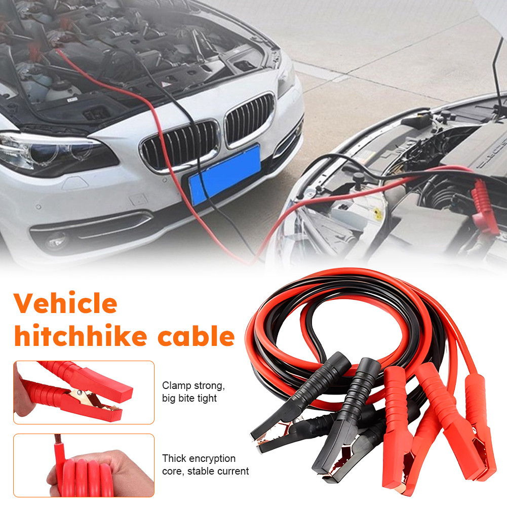 4m 2000A Car Battery Jump Leads Cable Jumper Emergency Power Starter ...