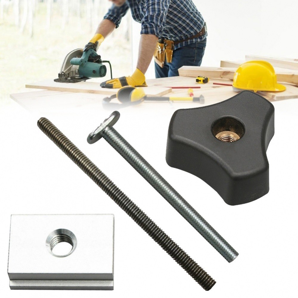 Screw Fixture Set M8 T-Slot Slider T-Track Jig For Woodworking | Shopee ...