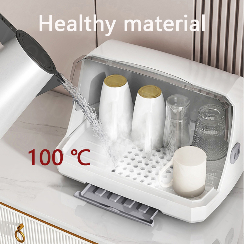 Cup self Dish organizer Drainer with Cover Dish Rack Drainer Glass Cup ...