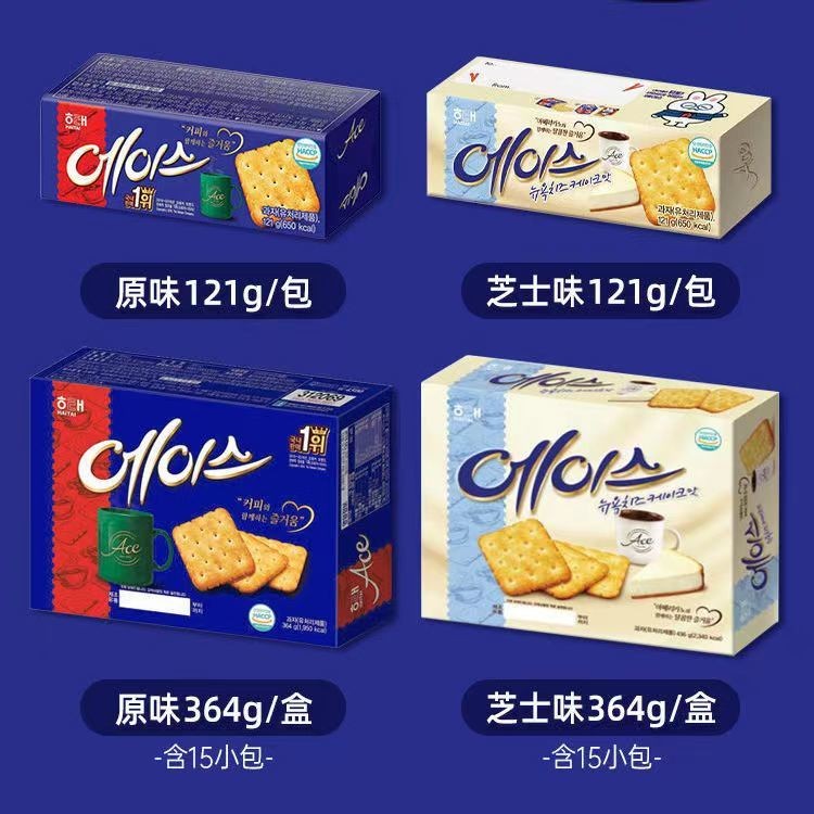 Korea Imported Haitai ACE Soda Biscuits Salty Crispy Crispy Biscuits ...