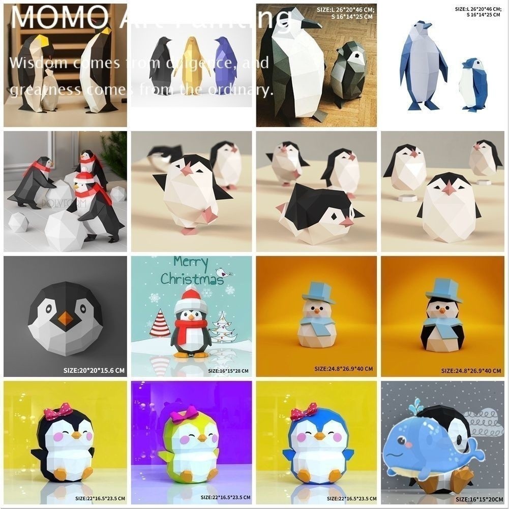 Star Creative Paper Model k6 Penguin Model Handmade DIY Handmade ...