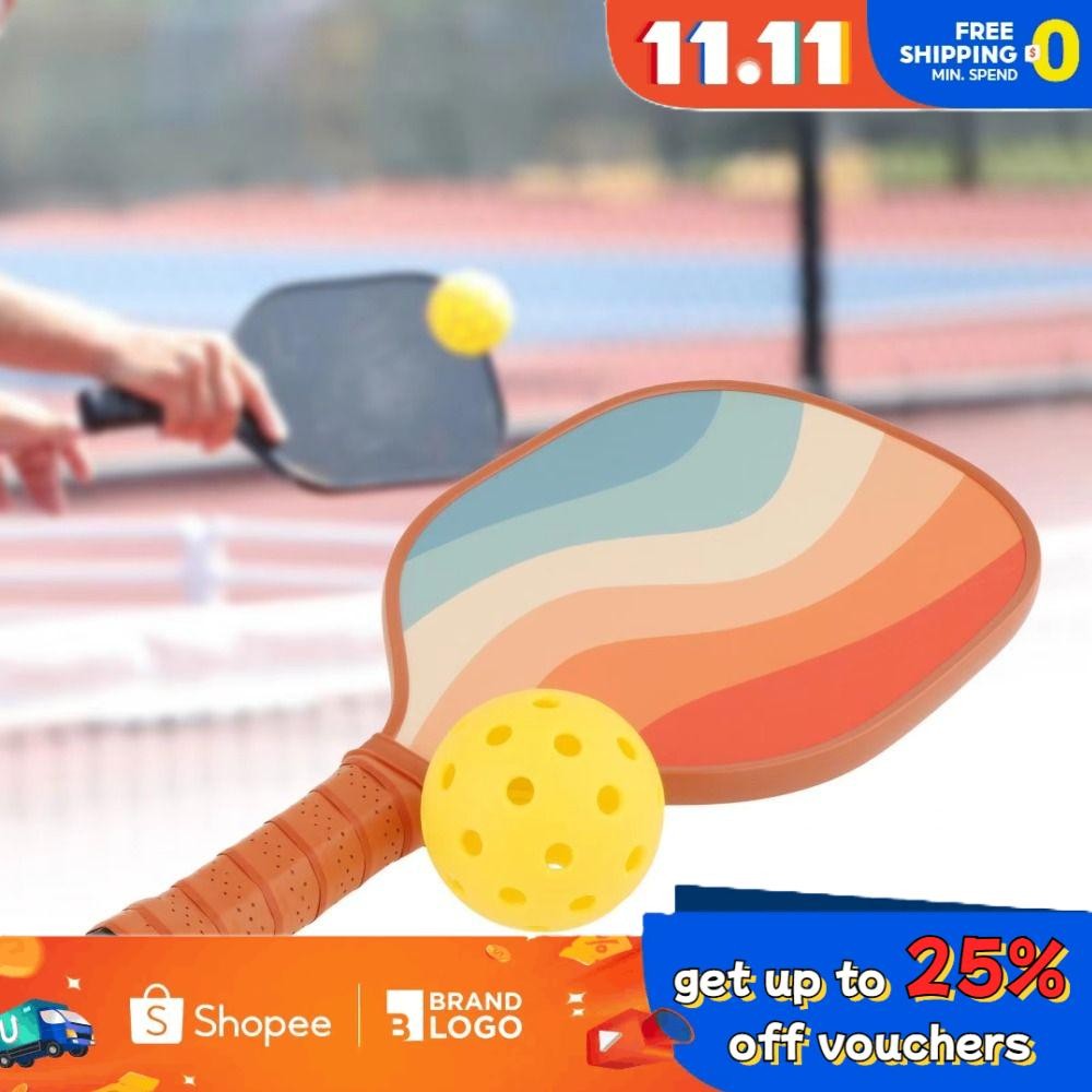 ATHALF Pickleball Paddles, Wood Colorful Pickle Ball Racket, Sturdy ...