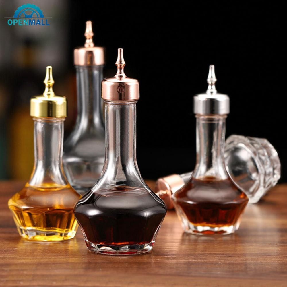OPENMALL Cocktail Bitters Bottles With Stainless Steel Cap Vintage ...