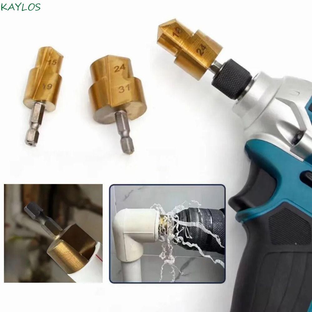 KAYLOS Water Pipe Fitting Reamer, PPR Hole Opening Plumbing Pipe Reamer ...