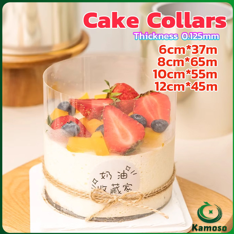 K.O. Cake Collar Clear Mousse Cake Decorating Acetate Sheet for Baking ...
