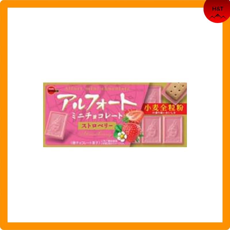 Bourbon Alfort Mini Chocolate Strawberry 12 pieces x 10 packs. | Shopee ...
