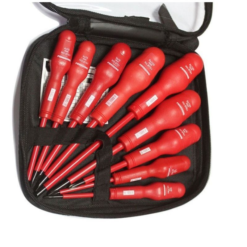 PENGGONG 9x Insulated Screwdriver Set Electrician Dedicated Magnetic ...