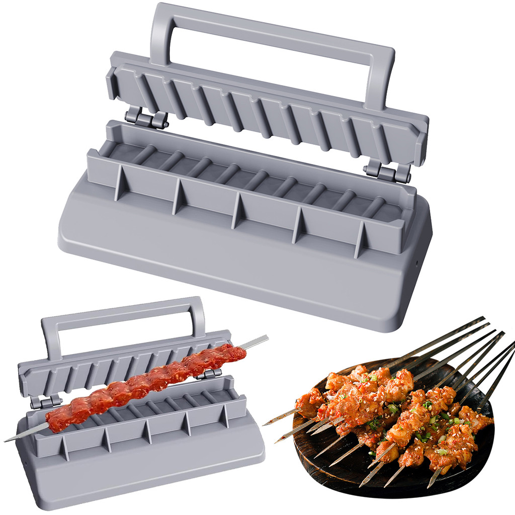 Turkey Kebab Maker Press Plastic Manual Kabob Mould Portable Reusable ...
