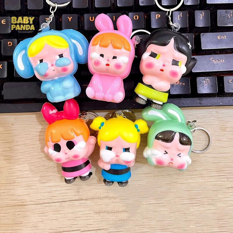 [Babypanda] 7cm Cute The Powerpuff Girls Pendant Compression Toys Anime ...