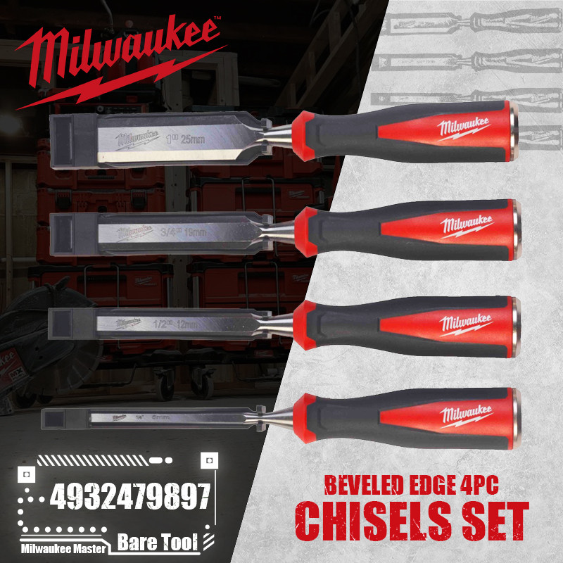 Milwaukee 4932479897 Beveled Edge Chisels Set 4PC | Shopee Philippines
