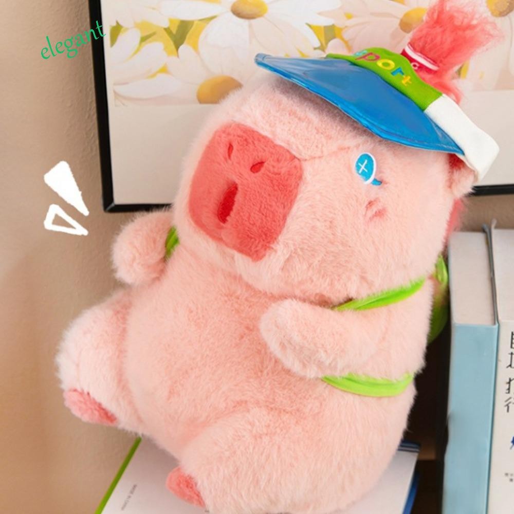 ELEGANT Capybara Plushies, Sports Hat Backpack Capybara Plush Toy, Cute ...