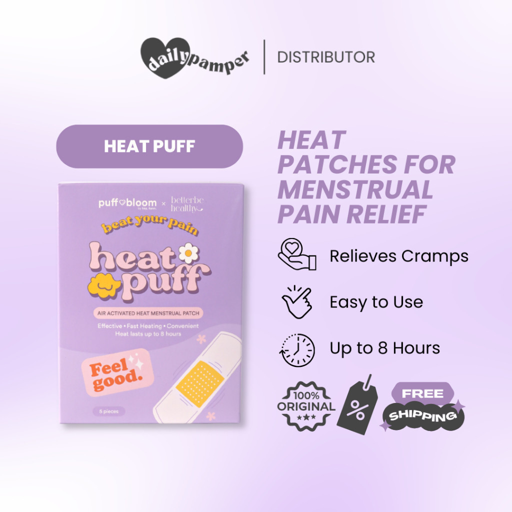 Heat Puff Air-Activated Menstrual Heat Patch by Puff and Bloom Natural ...