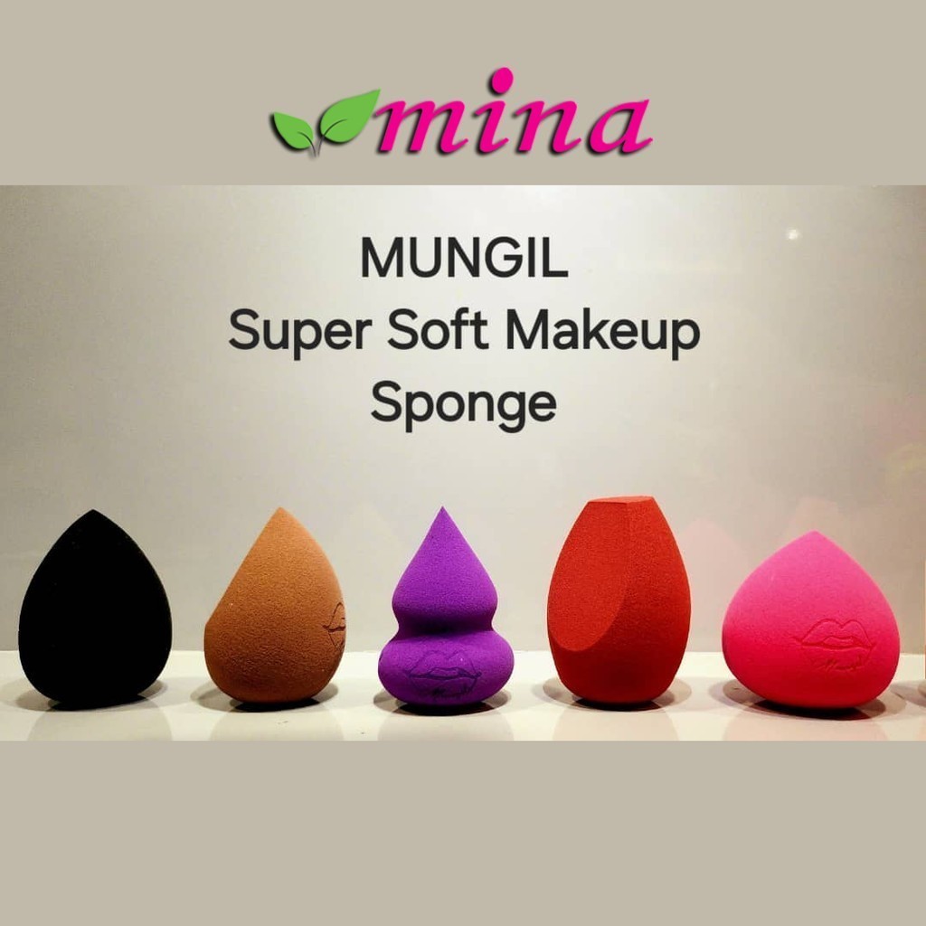 MUNGIL Beauty Blender MUNGIL X NELY SUPER SOFT SPAN FOUNDATION Hitam ...