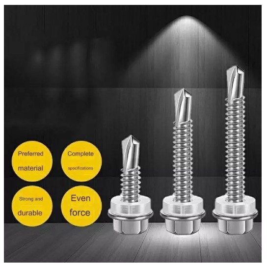 410 stainless steel hexagonal drill tail self tapping and self drilling dovetail nail ribbon ...