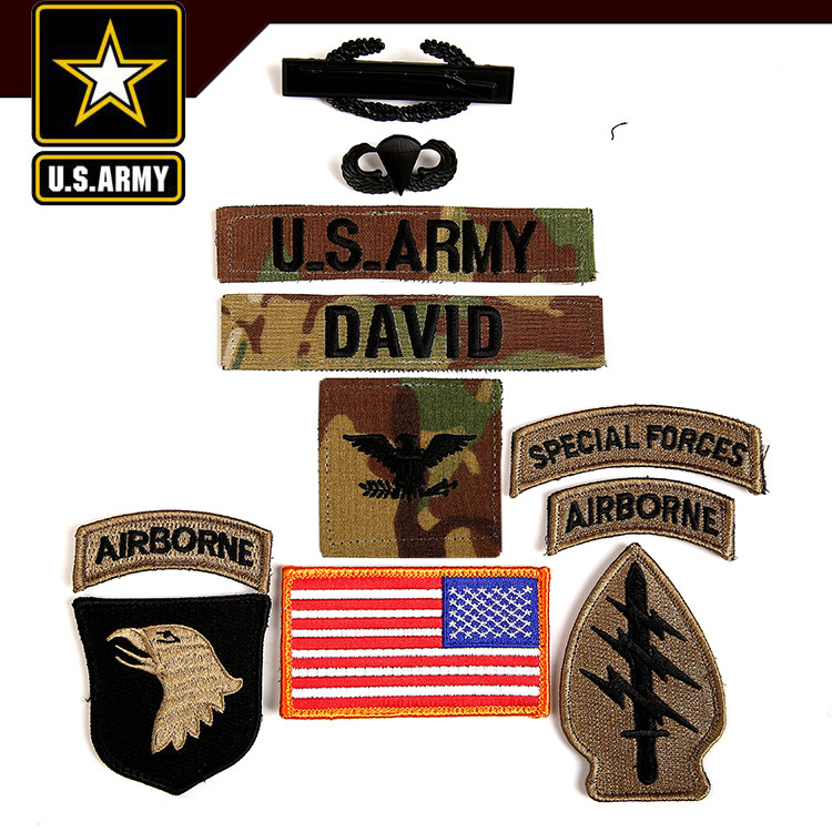 YW.sto.Custom-ARS CP Camouflage Armbrella USARMY Badge Chest Army Fan ...