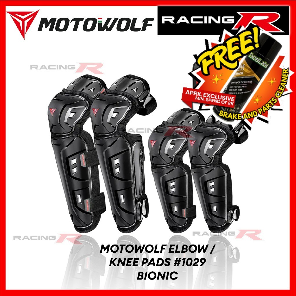 Motowolf Bionic Elbow Knee Pads #1029 Motorcycle Riding Gear ...