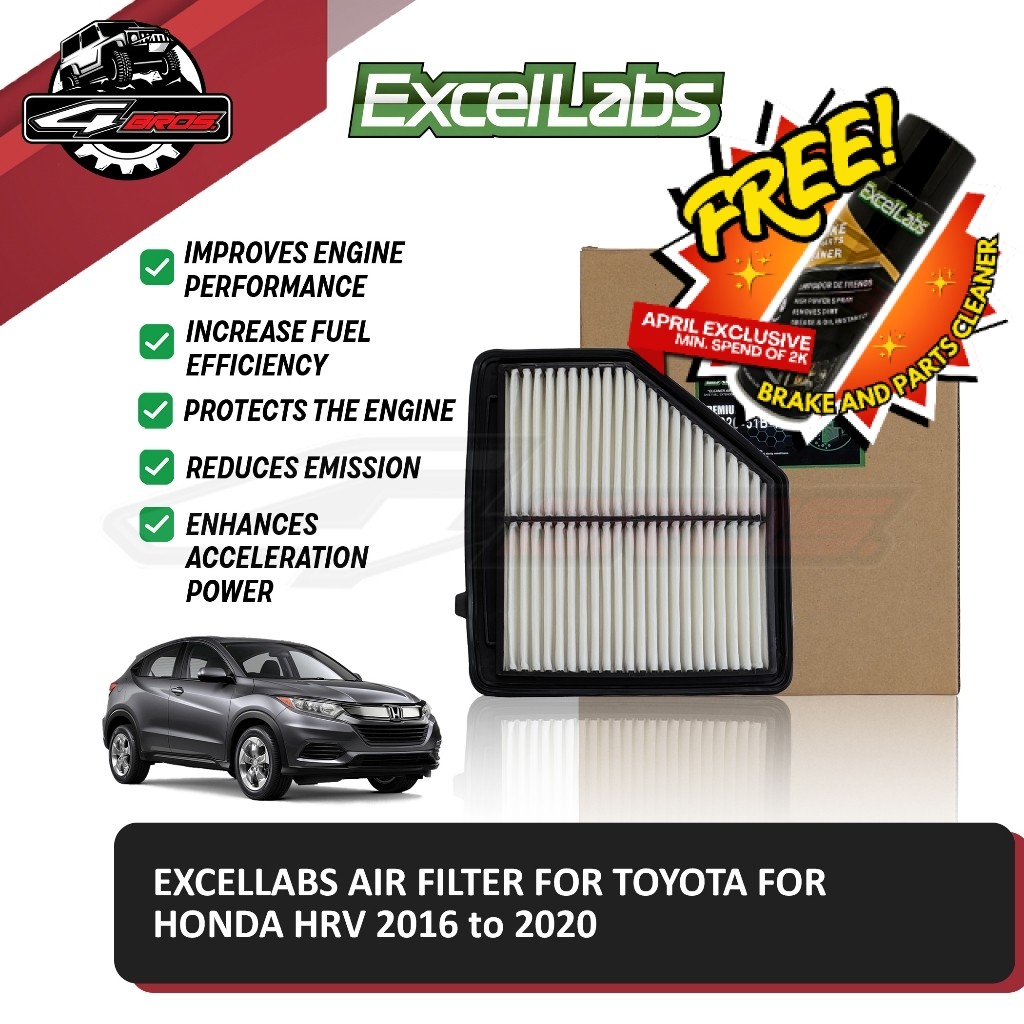 Excellabs Air Filter for Honda HRV 2016 to 2020 ( 17220-51B-H00 ...