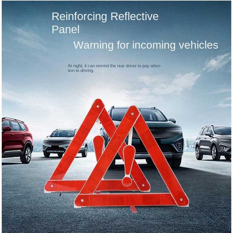 reflective triangle emergency early warning device for road safety ...