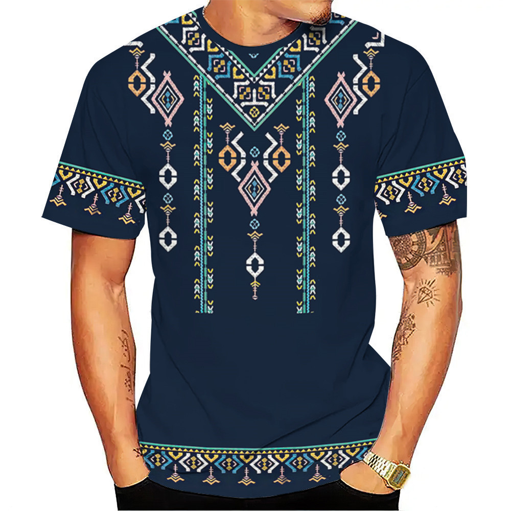 Men Modern Indian Batik Bohemian Jersey Boho Ethnic African Tribal ...