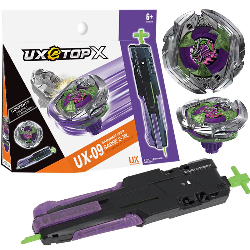 Beyblade X UX-09 BX00-01 Dran Sword with Launcher Grip Set for Beyblade ...