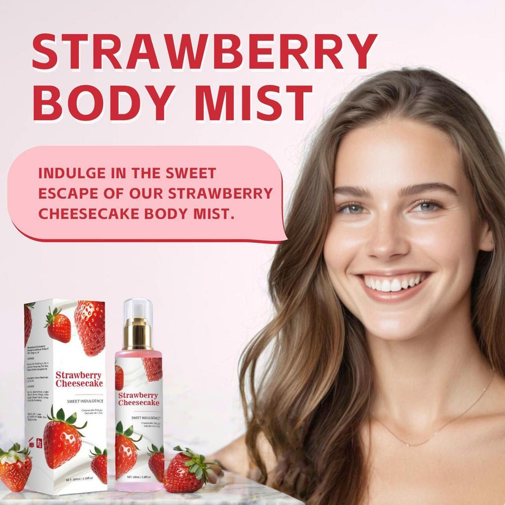 Fruity Perfume 100ml Strawberry Body Mist Long-lasting Fragrance ...