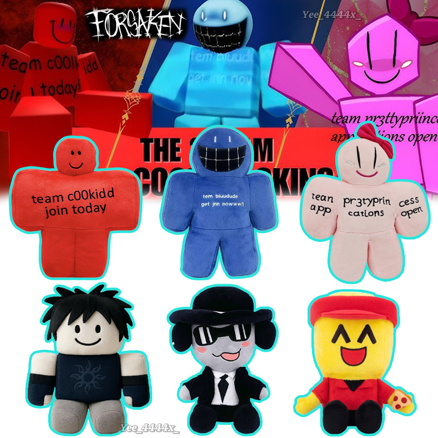 Forsaken Bluudud Plush Toy Popular Roblox Game Forsaken Chance/Elliot ...