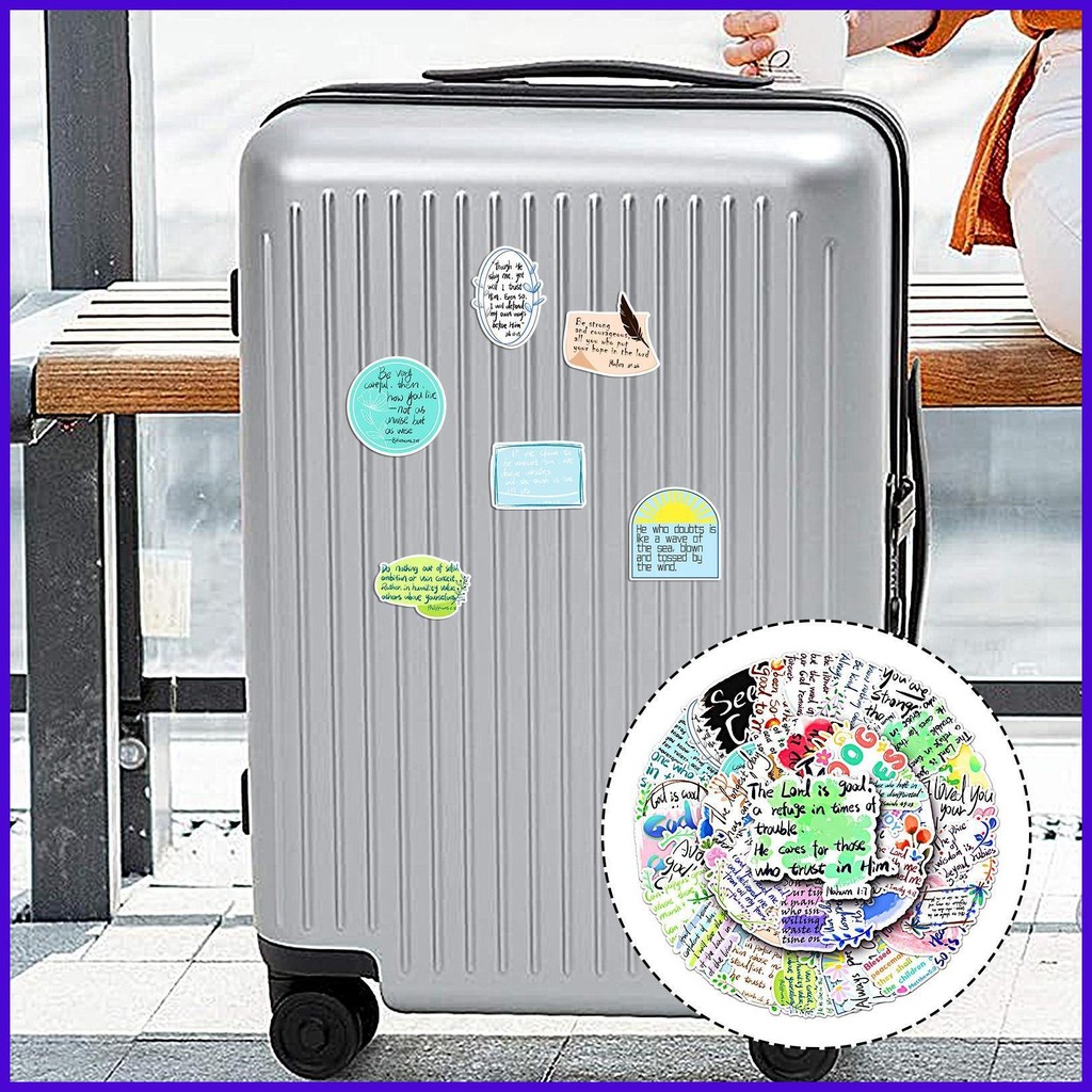 Laptop Decal Bible Verse Laptop Cling Waterproof Letter Stickers ...