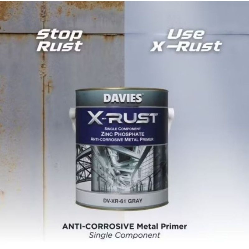 DAVIES XRUST OR X-RUST ANTI- COROSSIVE METAL PRIMER PAINT PINTURA PANG ...
