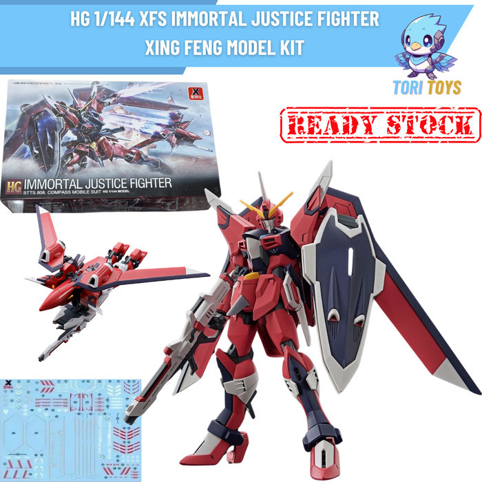 HG 1/144 Xfs Immortal Justice Fighter Seed Freedom Xing Feng 244 Model ...