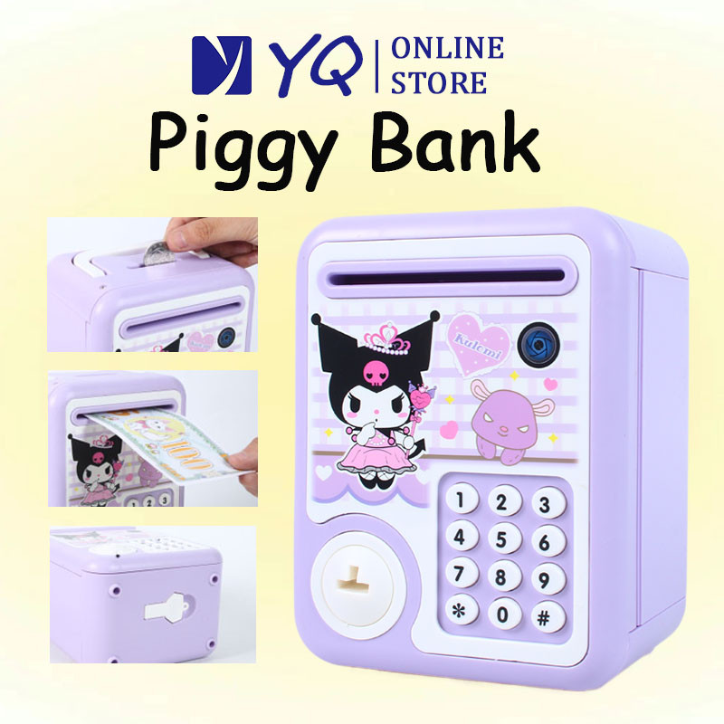 Piggy Bank ATM Machine Kuromi Password Safe Box Music Piggy Bank Coin ...