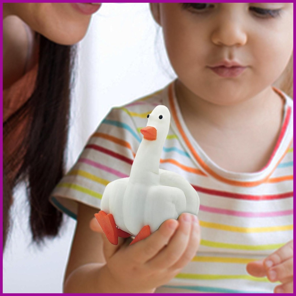 Duck Squeeze Toy Middle Finger Stretchy Soft Duck Sensory Toys Stretchy ...