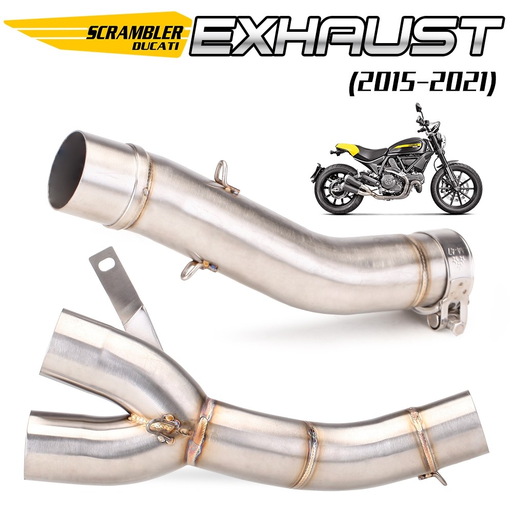 Scrambler 800 2015-2021 Slip-on Link Pipe Monster 797 Moto Exhaust ...