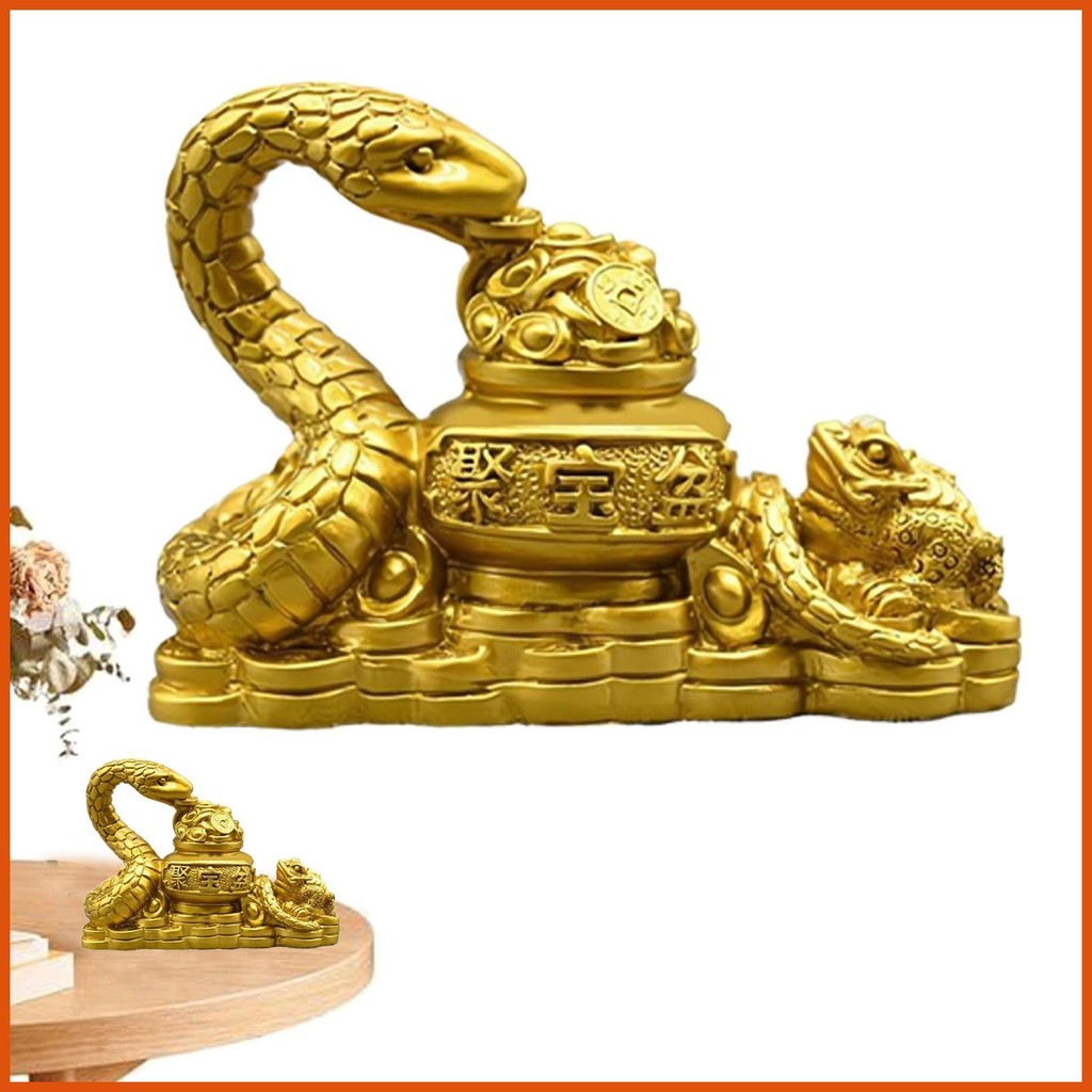 Chinese New Year Snake Figurine Feng Shui Sculpture Craft Spring ...