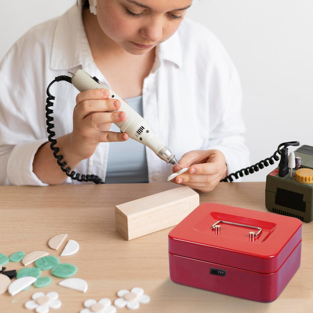 【In Stock 】Cash Box Money Secret Security Safe Box Anti Theft With ...